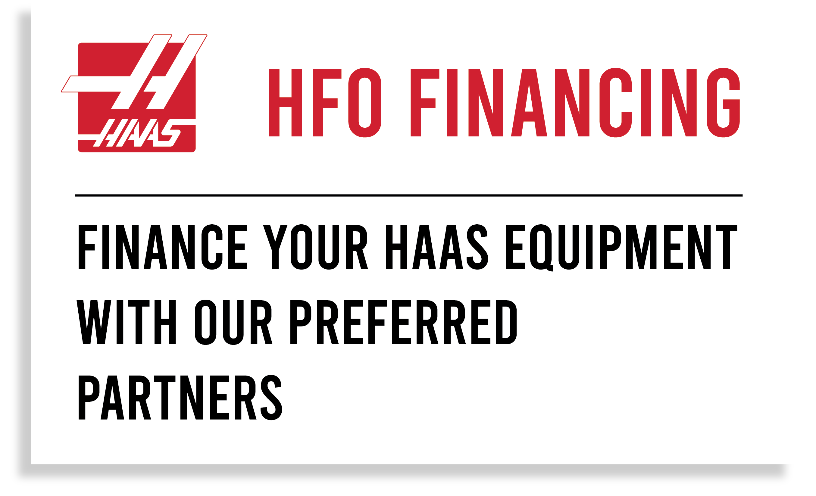 Financing | Selway Machine Tool